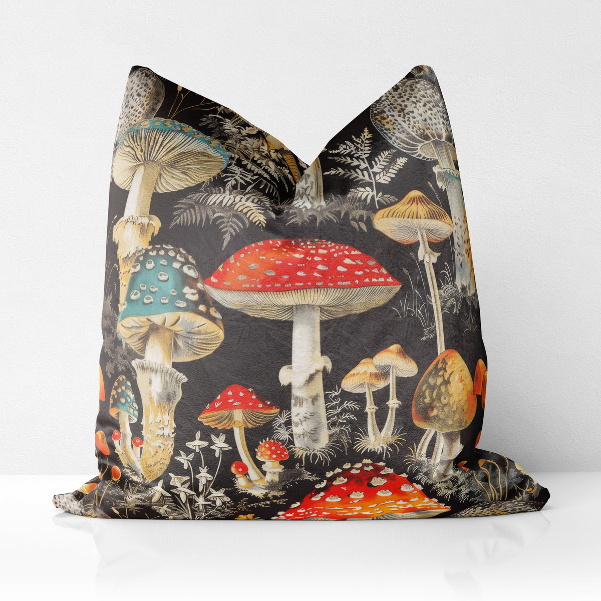 Mycelia View Psychedelic Boutique Velvet Cushion Throw Pillow Cover ...
