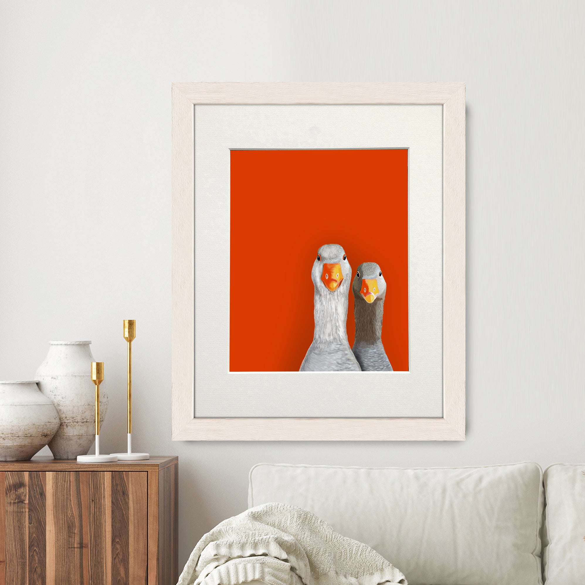 Goose Goosed Art Print, Wall Art — FabFunky