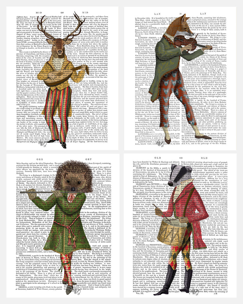 Collection Woodland Minstrels Gallery Set Musical Book Prints, Art Pri ...