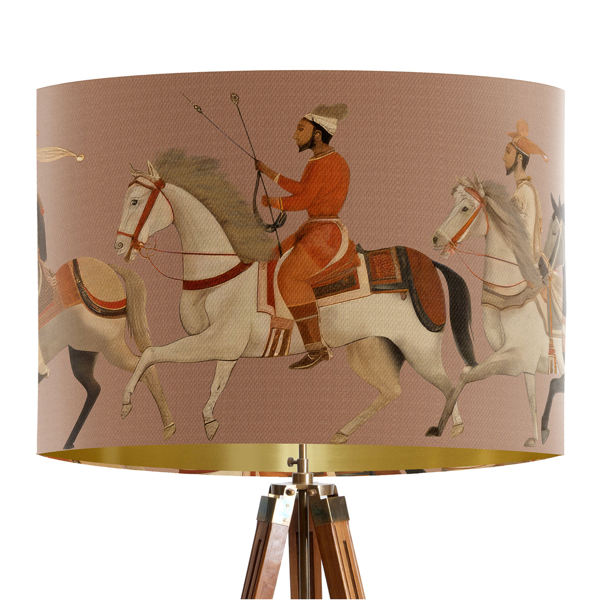 Arabian Riders Lamp shade, Eastern Style Drum Shade, Pendant Lighting ...