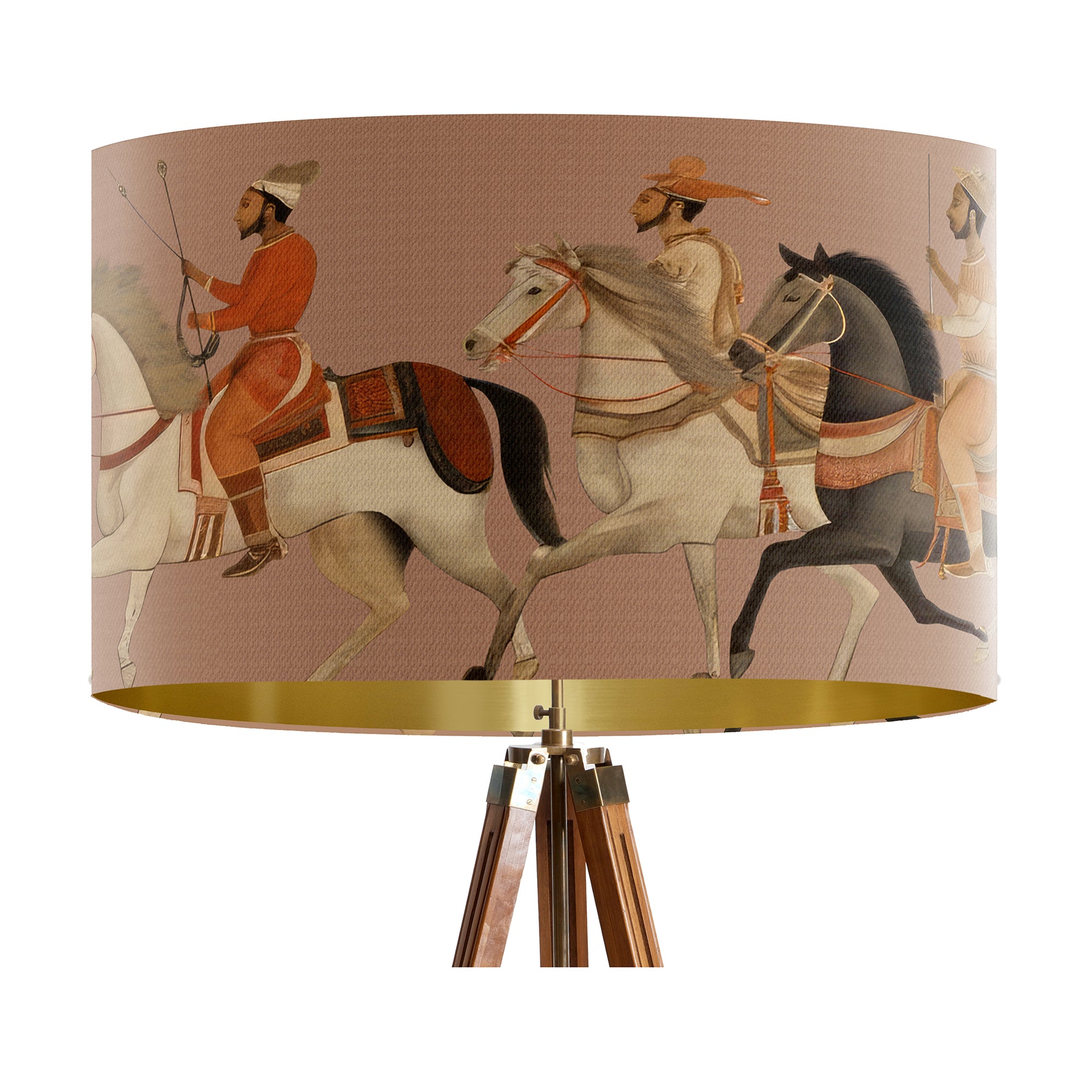 Arabian Riders Lamp shade, Eastern Style Drum Shade, Pendant Lighting ...