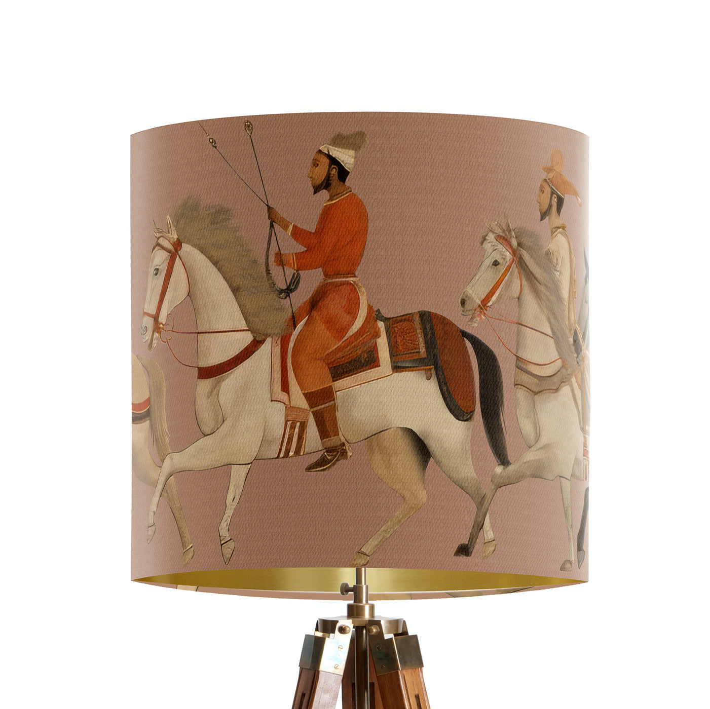 Arabian Riders Lamp shade, Eastern Style Drum Shade, Pendant Lighting ...