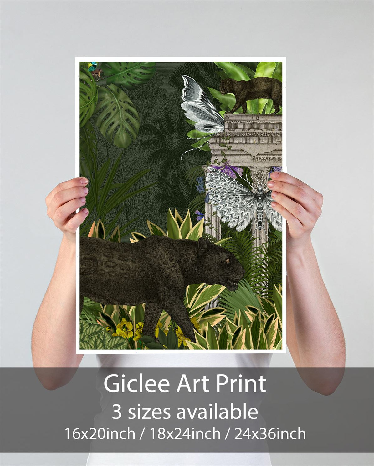 Panther Temple, Limited Edition, Fine Art Print — FabFunky