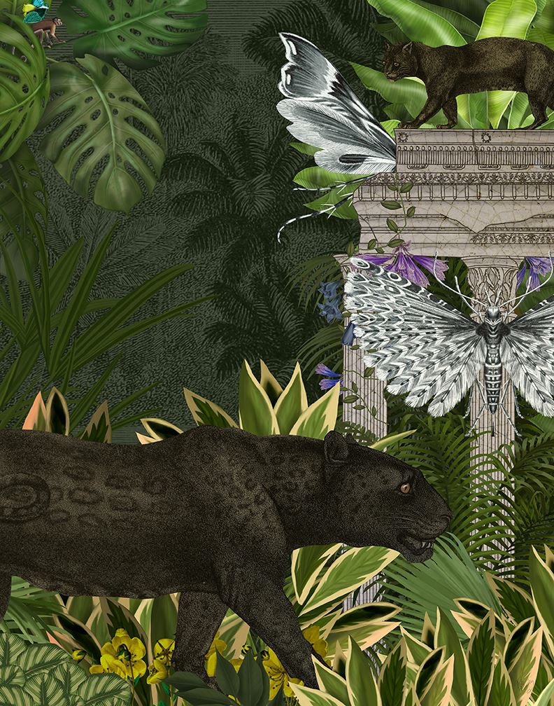 Panther Temple, Limited Edition, Fine Art Print — FabFunky