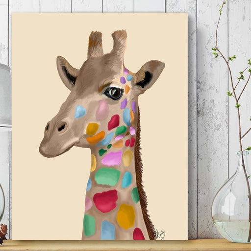 Colorful Giraffe Art