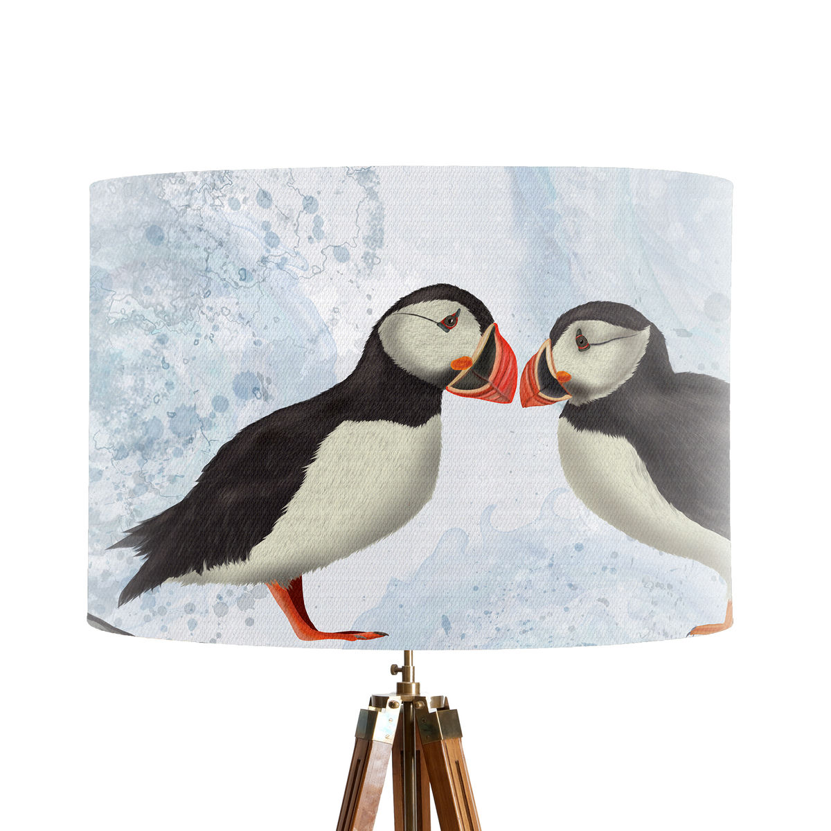 Puffin, Lamp shade, Drum, Pendant Lighting — FabFunky